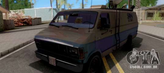 Dodge Ram Van 1989 San News para GTA San Andreas