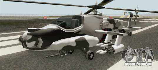 New Hunter Helicopter para GTA San Andreas