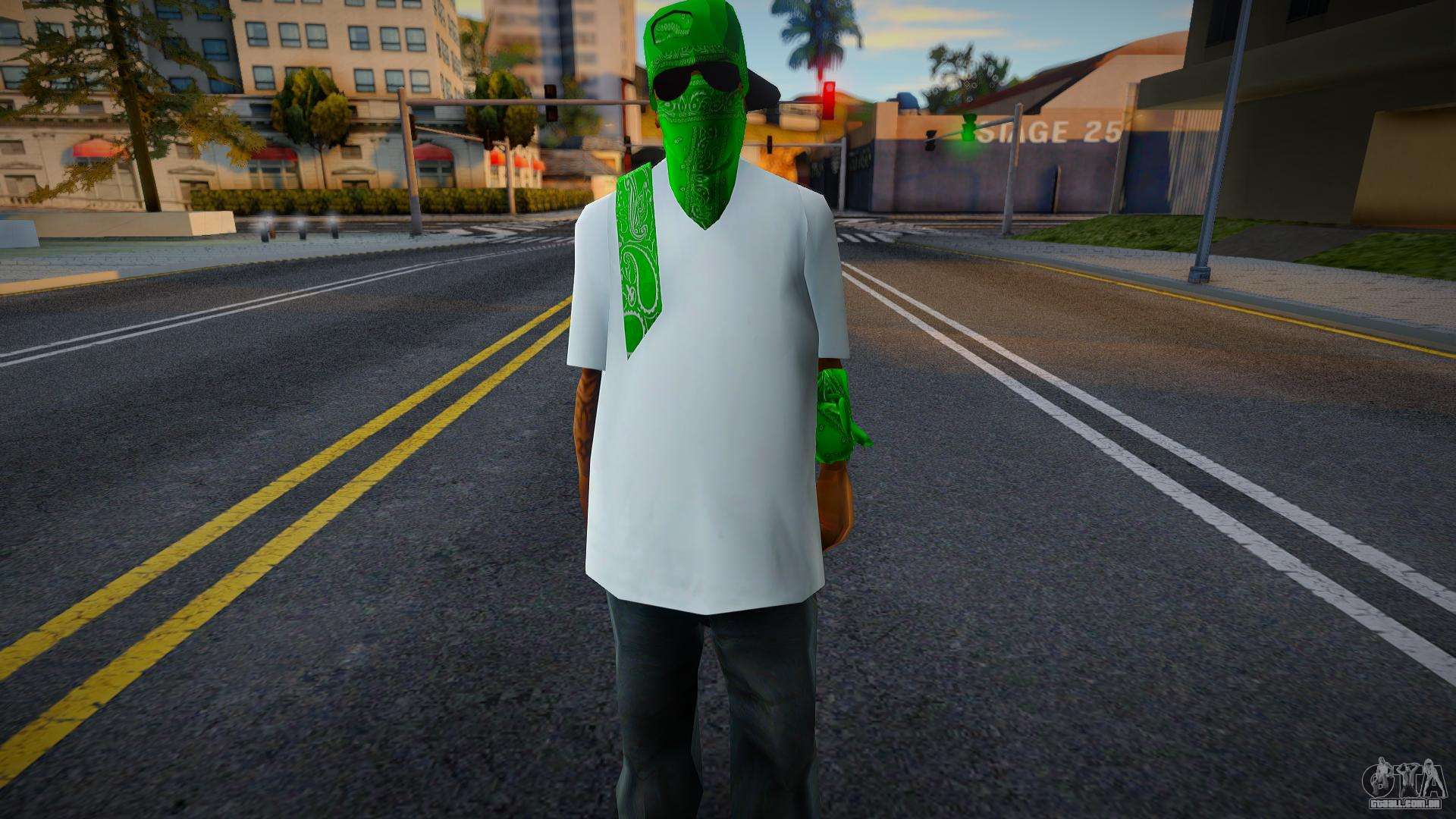 Green Gangsta Para GTA San Andreas
