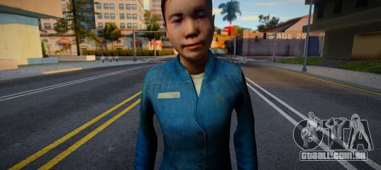 FeMale Citizen from Half-Life 2 v4 para GTA San Andreas